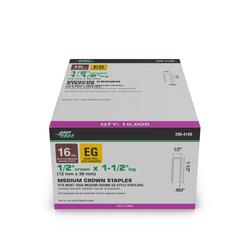 Grip Fast® 16 Gauge 1/2" Crown 1 - 1/2" Leg Electro - Galvanized GS ...