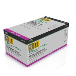 Grip Fast® 16 Gauge 7/16" Crown 1 - 1/2" Leg Electro - Galvanized ...