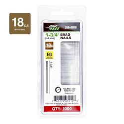Grip Fast® 18 Gauge 1 - 3/4" Electro - Galvanized Brad Nail - 1,000 ...