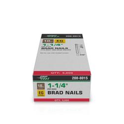 Grip Fast® 18 Gauge 1 - 1/4" Electro - Galvanized Brad Nail - 5,000 ...