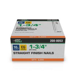Grip Fast® 16 Gauge 1 - 3/4" Electro - Galvanized Straight Finish Nail ...