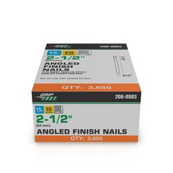 Grip Fast® 15 Gauge 2 - 1/2" Electro - Galvanized FN Style Angled ...