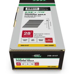 Grip Fast® 2-3/8" x .113 28° Wire Galvanized Smooth Shank Offset Round ...