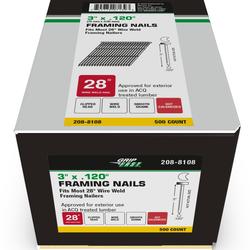 Grip Fast® 3" x .120 28° Wire Galvanized Smooth Shank Offset Round ...