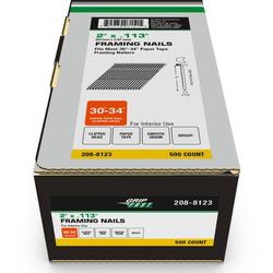 Grip Fast® 2" x .113" 30-34° Paper Bright Smooth Shank Offset Round ...