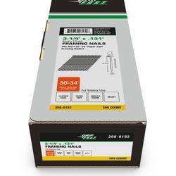 Grip Fast® 3-1/4" x .131 30-34° Paper Bright Smooth Shank Clipped Head ...