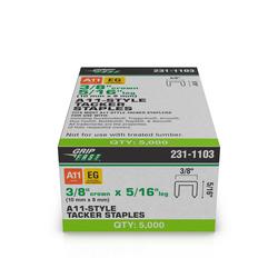 Grip Fast® 20 Gauge 3/8" Crown 5/16" Leg Electro - Galvanized A11 ...