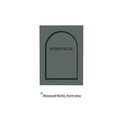 HYDRO-BLOK 16"W x 22"H Recessed Barrel Head Shower Niche at Menards®