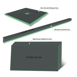 HYDRO-BLOK™ 36" x 36" Shower Kit at Menards®
