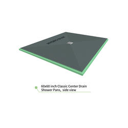 HYDRO-BLOK Presloped Shower Pan 60" x 60" at Menards®