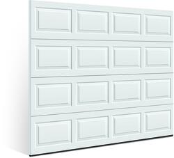 Ideal Door® Traditional 9' x 7' White Insulated Garage Door (R-Value 6. ...