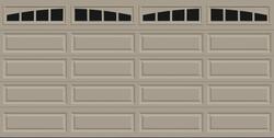 Ideal Door® Traditional 16' x 8' Sandtone Insulated Garage Door with ...