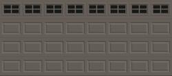 Ideal Door® Traditional 16' x 7' Bronze Insulated Garage Door with ...
