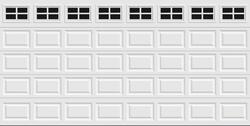 Ideal Door® Traditional 16' x 8' White Insulated Garage Door with ...