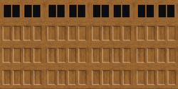 Ideal Door® Recessed Panel 16' x 7' Oak Medium Insulated Garage Door ...
