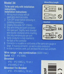 IDEAL® In-Sure® 20-12 AWG 4-Port Electrical Push-In Wire Connector ...