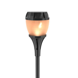 Foxflame™ Warm White Flicker Flame LED Solar Accent Landscape Light at ...