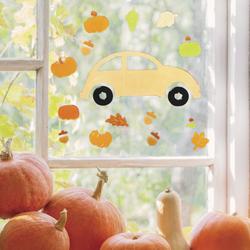 Design Group 5-1/2" x 12" Fall Gel Window Cling - Assorted Styles at ...