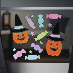 Design Group 11-1/2" x 12" Halloween Gel Window Cling - Assorted Styles ...