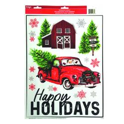 Design Group 12" x 17" Christmas Classic Window Cling - Assorted Styles ...