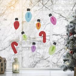 Design Group 5-1/2" x 12" Christmas Gel Window Cling - Assorted Styles ...