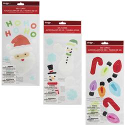 Design Group 5-1/2" x 12" Christmas Gel Window Cling - Assorted Styles ...