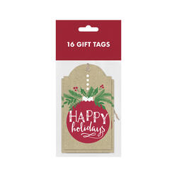 Design Group Happy Holidays Holiday Gift Tags - 16 Pack at Menards®