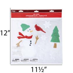 Design Group 11-1/2 x 12 Christmas Gel Window Clings - Assorted Styles ...