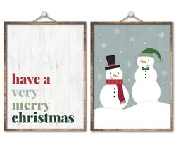 Enchanted Forest® 12" x 16" Reversible Christmas Sign - Assorted Styles ...