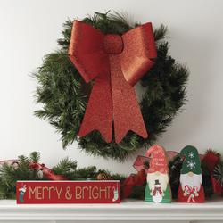 Enchanted Forest® 20" Rigid Glittered Plastic Bow - Assorted Styles at ...