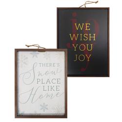 Enchanted Forest® 12" x 16" Reversible Christmas Sign - Assorted Styles ...