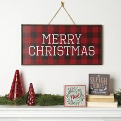 Enchanted Forest® 20" x 10" Reversible Christmas Hanging Sign ...