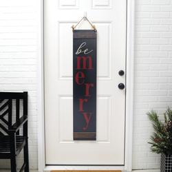 Enchanted Forest® 3'11" Reversible Christmas Porch Sign - Assorted ...