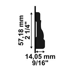 Prefinished White Polystyrene 9/16 x 2-1/4 x 7' Colonial Casing WM356 ...