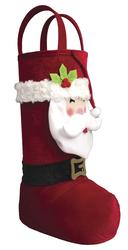 Enchanted Forest® 14" Standing Santa Stocking at Menards®