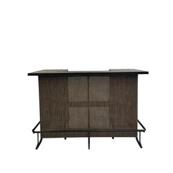 Backyard Creations® Ledgeview Slat Bar Table at Menards®