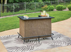 Backyard Creations® Ledgeview Slat Bar Table at Menards®