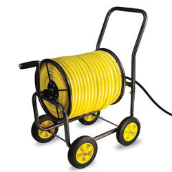 Real Hose Storage 250' No-Flat Wheels Residential Hose Reel Cart at ...
