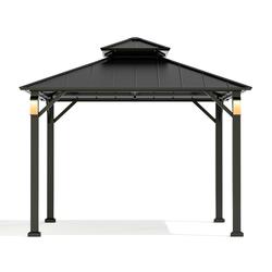 10' x 10' Hardtop Gazebo with Solar-Powered LED Lights at Menards®