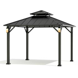 10' x 10' Hardtop Gazebo with Solar-Powered LED Lights at Menards®