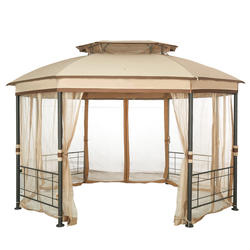 11' x 13' Fabric Gazebo with Curtain at Menards®