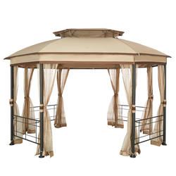 11' x 13' Fabric Gazebo with Curtain at Menards®
