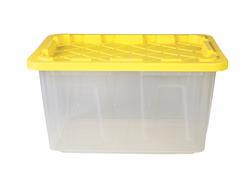 Performax® 17-Gallon Clear Industrial Storage Tote with Snap-On Lid at ...
