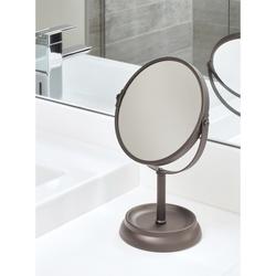 iDesign® 6-1/2" Bronze Swivel Freestanding Magnifying Makeup Mirror (3X ...