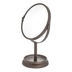 iDesign® 6-1/2" Bronze Swivel Freestanding Magnifying Makeup Mirror (3X ...