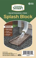 GroundSmart Brown Rubber Splash Block at Menards®