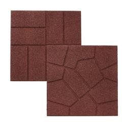 GroundSmart 16" Dual-Sided Red Rubber Paver at Menards®