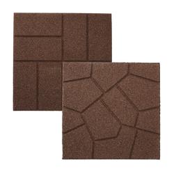 GroundSmart 16" Dual-Sided Brown Rubber Paver at Menards®