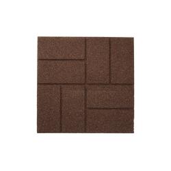 GroundSmart 16" Dual-Sided Brown Rubber Paver at Menards®