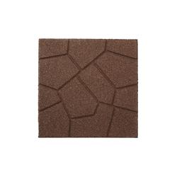 GroundSmart 16" Dual-Sided Brown Rubber Paver at Menards®